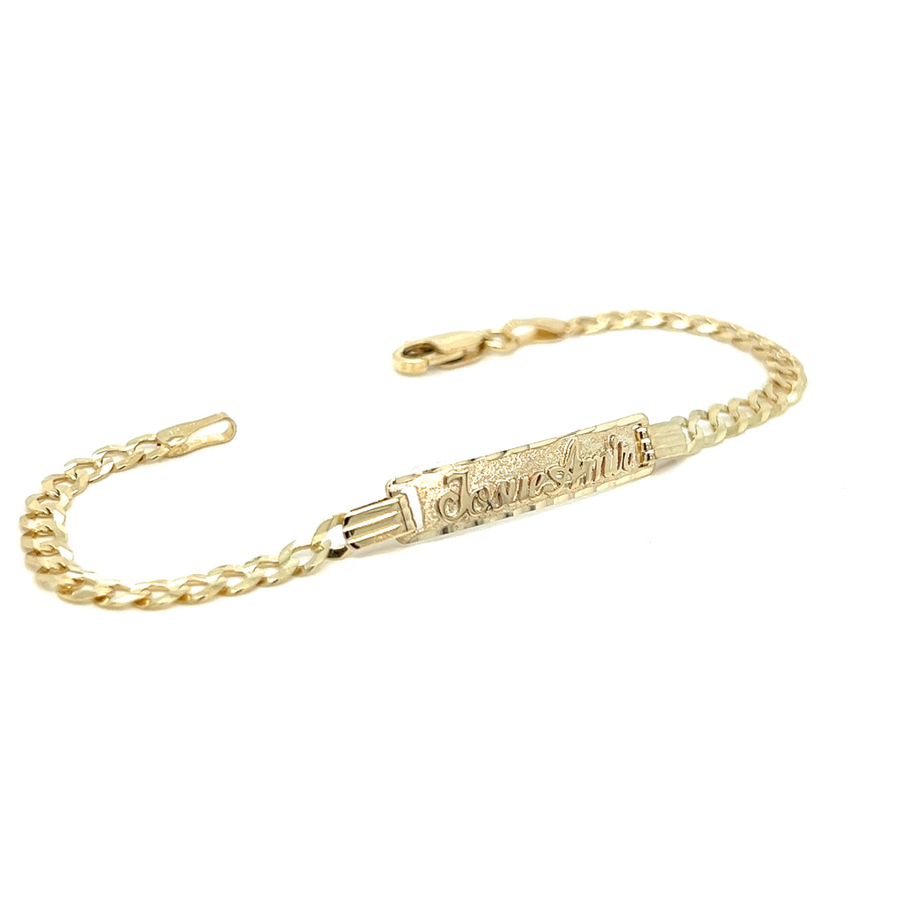 Gold Baby ID Bracelets - Esclavas de Oro para Bebes — MyBabyGold